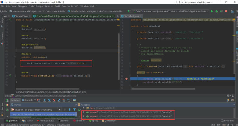 Using Mockito Injectmocks With Constructor And Field Injections Turreta